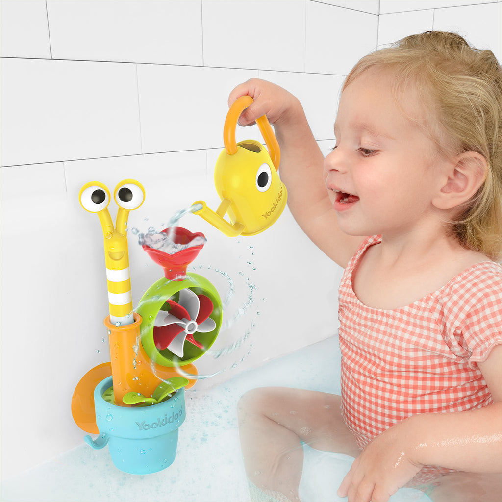 Yookidoo Pop-Up Water Snail Bath Toy | Cute Garden Adventure for Toddlers
