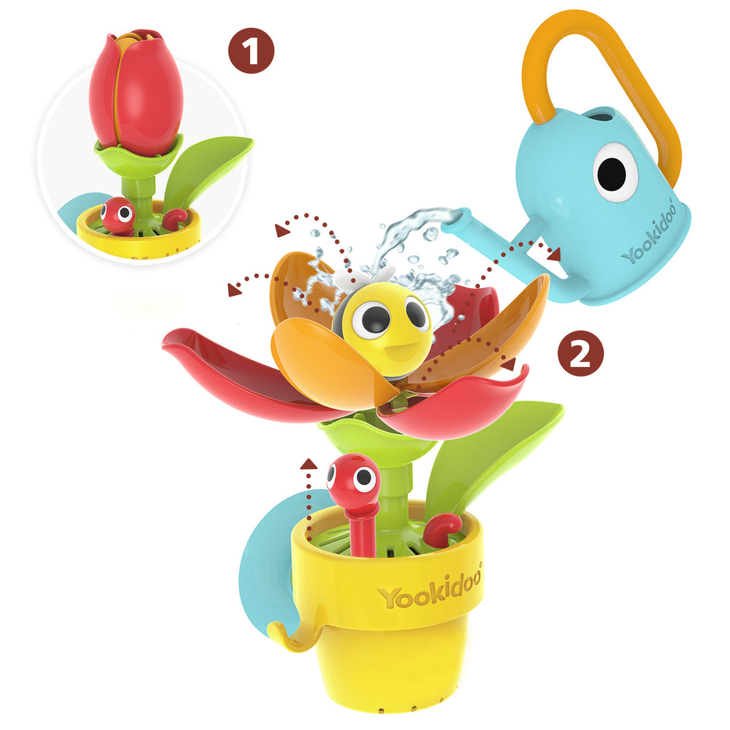 Yookidoo Peek-a-Bee Tub Flower: Water Toy for Baby and Kids Bathtime