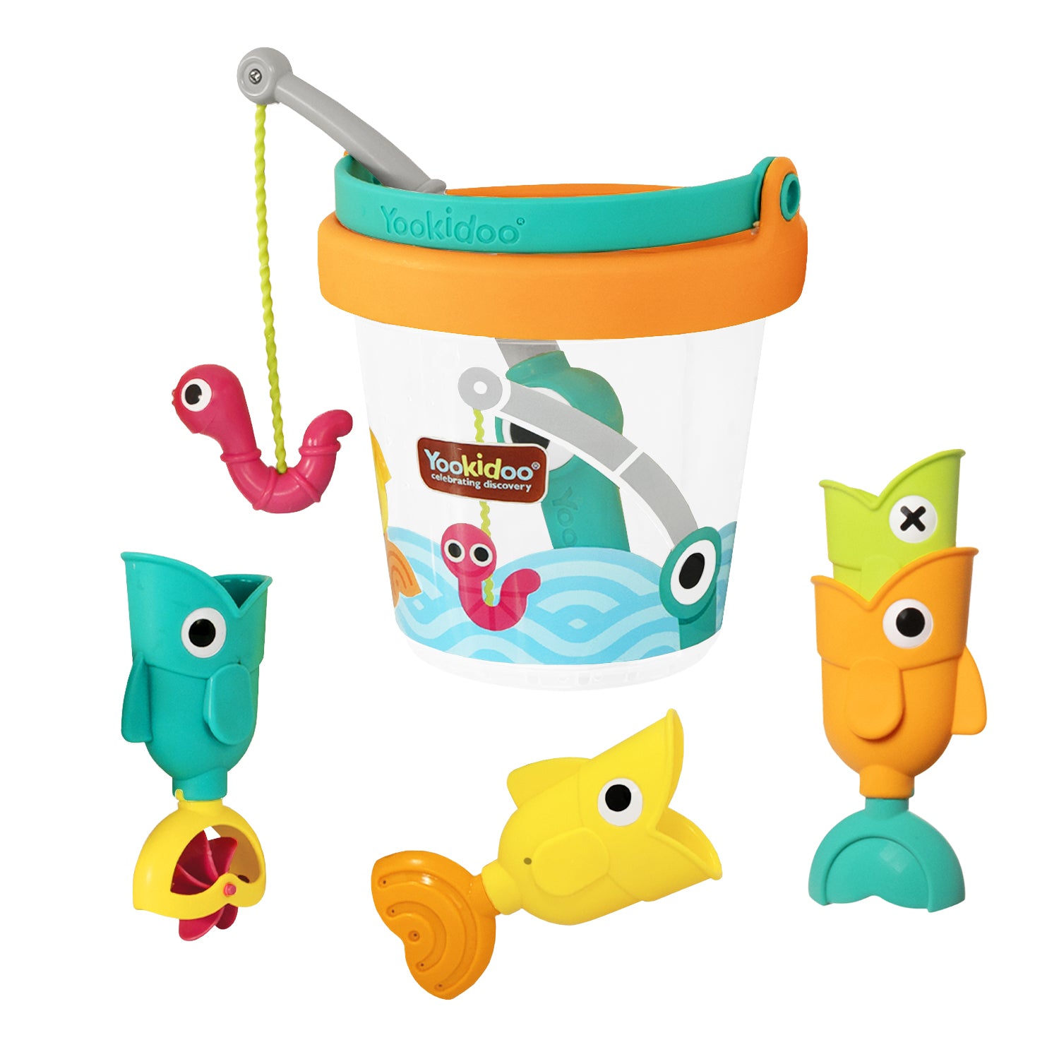 Yookidoo Catch 'N' Sprinkle Fishing Set – Bath & Pool Water Play Fun
