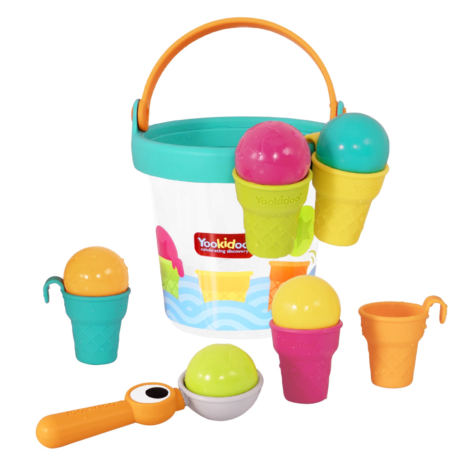 Yookidoo Scoop 'N' Splash Ice Cream Bath & Pool Toy for Toddlers